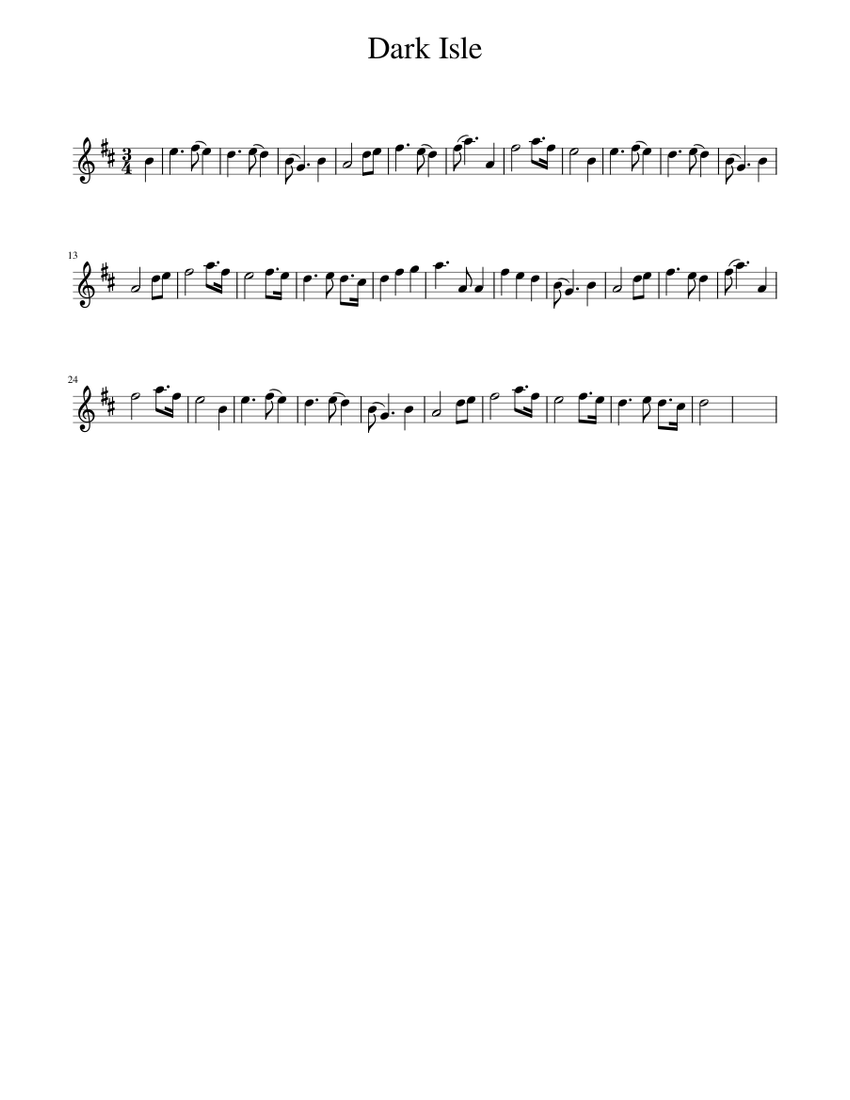 Dark Isle Sheet music for Piano (Solo) Easy | Musescore.com