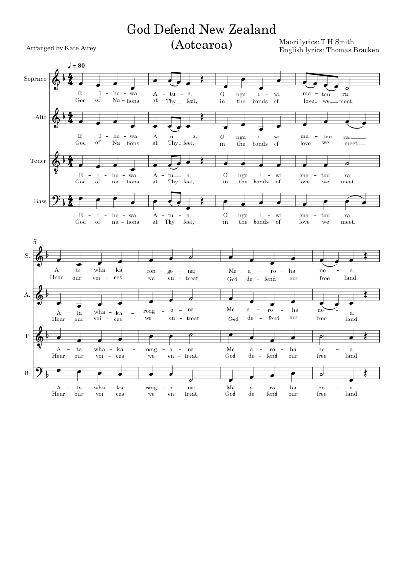 God Defend New Zealand – Misc tunes God Defend New Zealand (Aotearoa ...