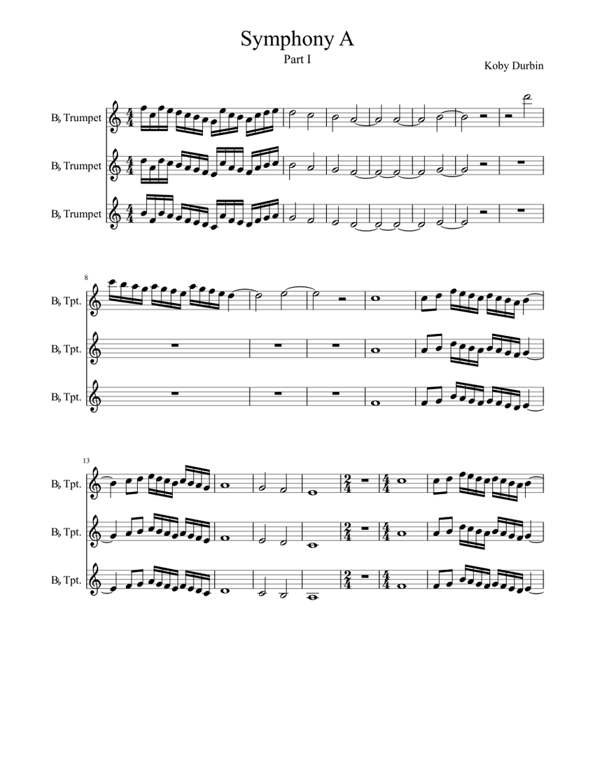 Cool Trumpet.... Thing Sheet music for Cornet (Mixed Trio) | Download ...