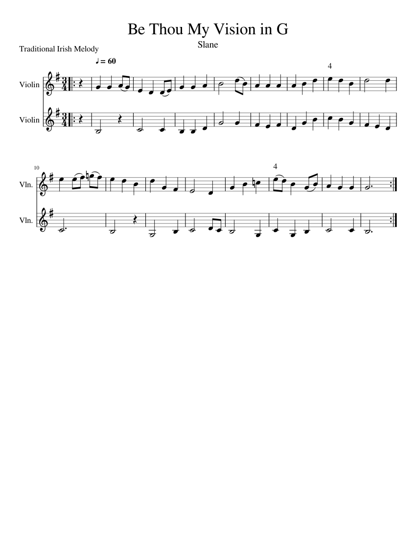 Guitar Chords Be Thou My Vision