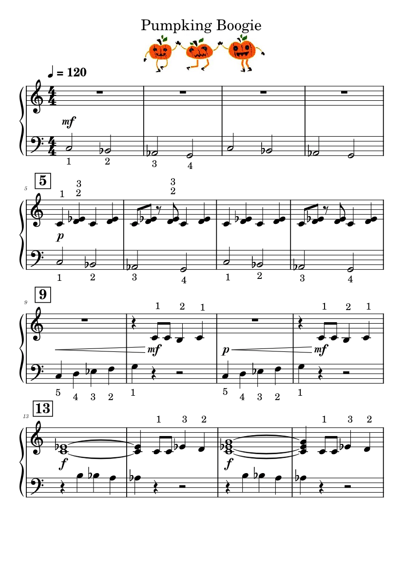 42 Pumpkin Boogie - Piano Adventures adv2b - lesson book - level 2B ...