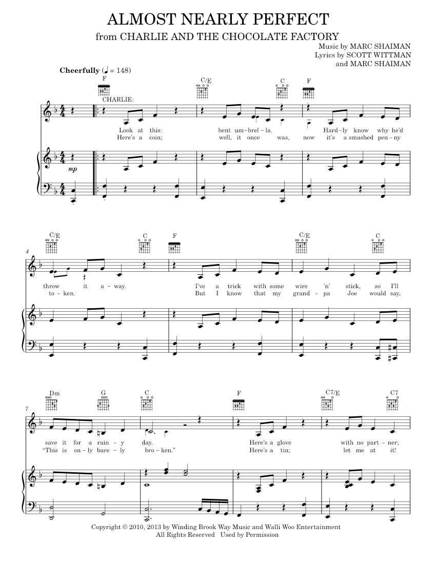 Play Official version of Almost Nearly Perfect sheet music by Marc ...