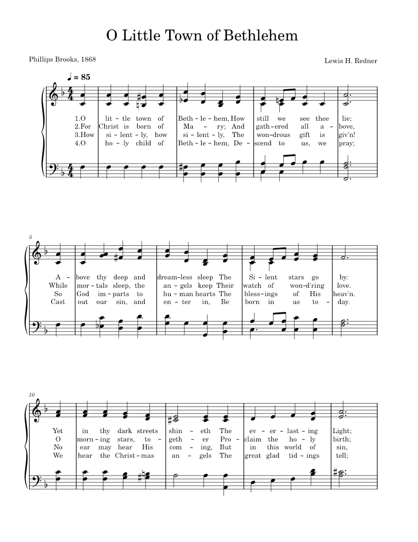 O little town of bethlehem – Misc Christmas O_Little_Town_of_Bethlehem ...