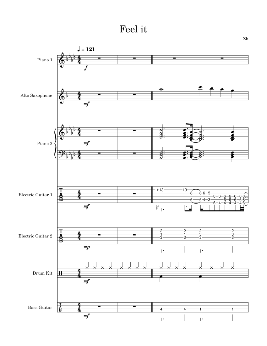 Feel It - From The Original Series "Invincible" – d4vd Sheet Music and ...