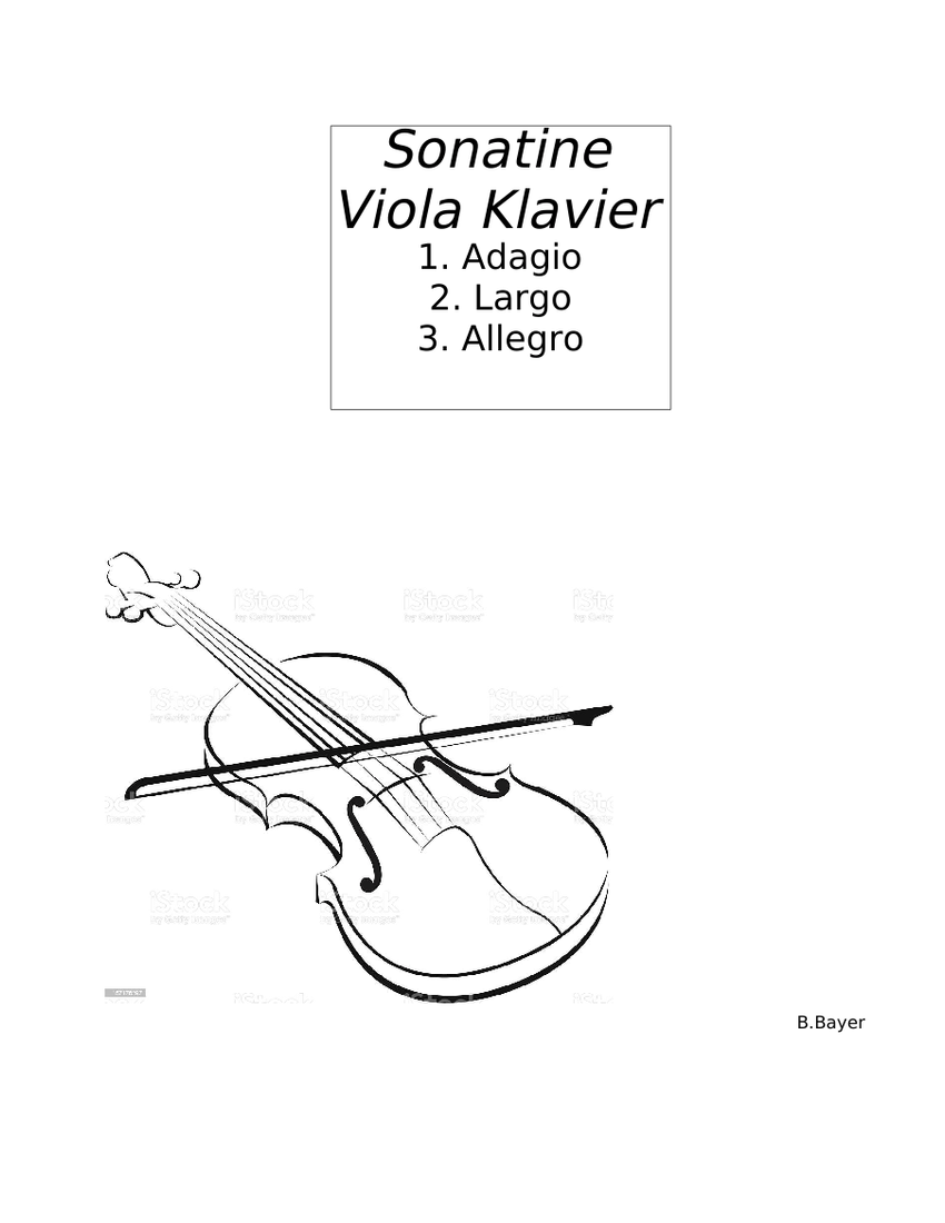 Sonatine_Viola_Klavier 0822 Sheet music for Piano, Viola (Piano Duo ...