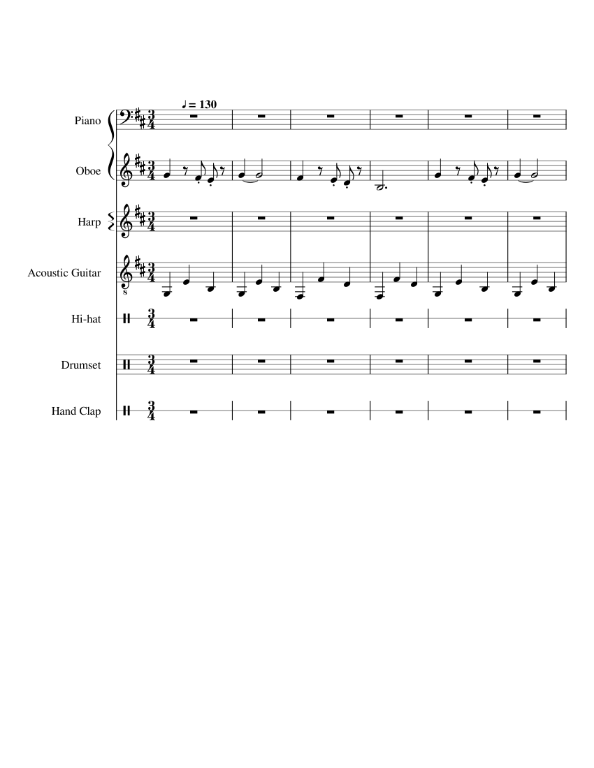 Tunnel Vision - Kodak Black WIP Sheet Music for Piano, Oboe, Guitar ...