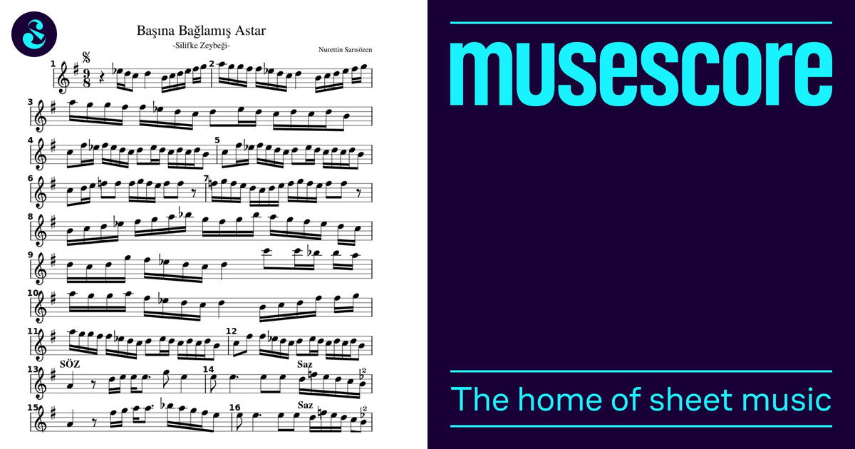Başına Bağlamış Astar Sheet music for Piano (Solo) | Musescore.com
