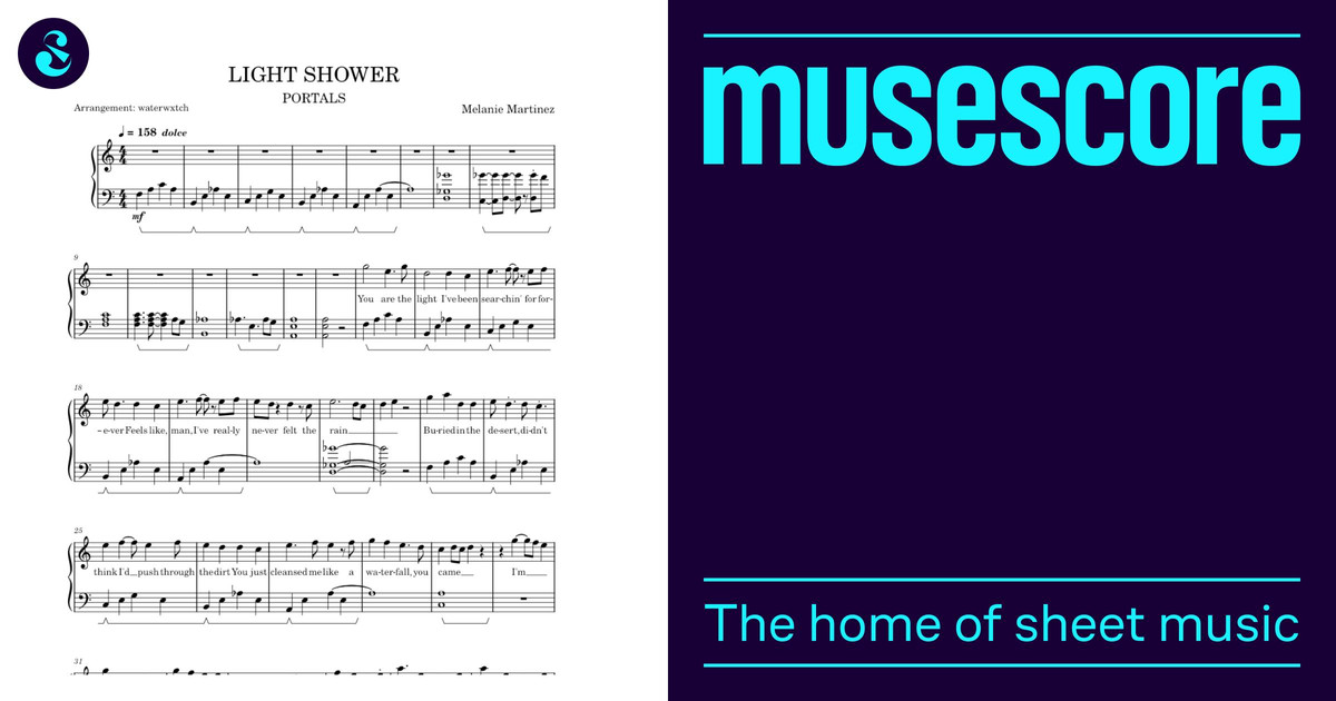 LIGHT SHOWER – Melanie Martinez Sheet music for Piano (Solo ...