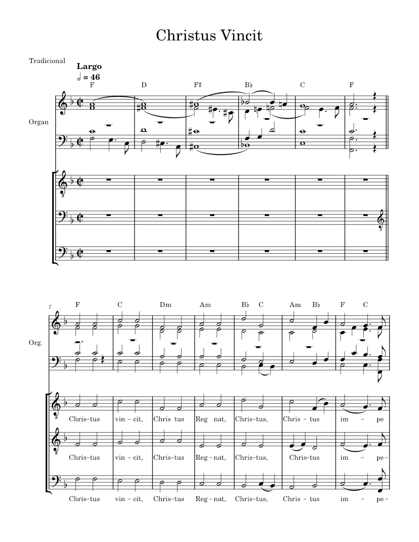 Christus Vincit – H. Nibelle Christus Vincit Sheet Music with Chords ...