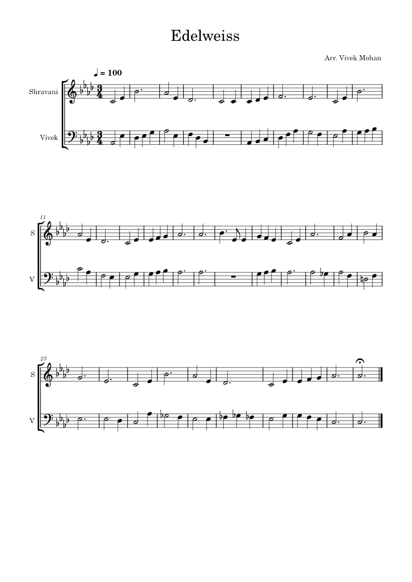 Edelweiss (from The Sound of Music) – Rodgers & Hammerstein Edelweiss ...