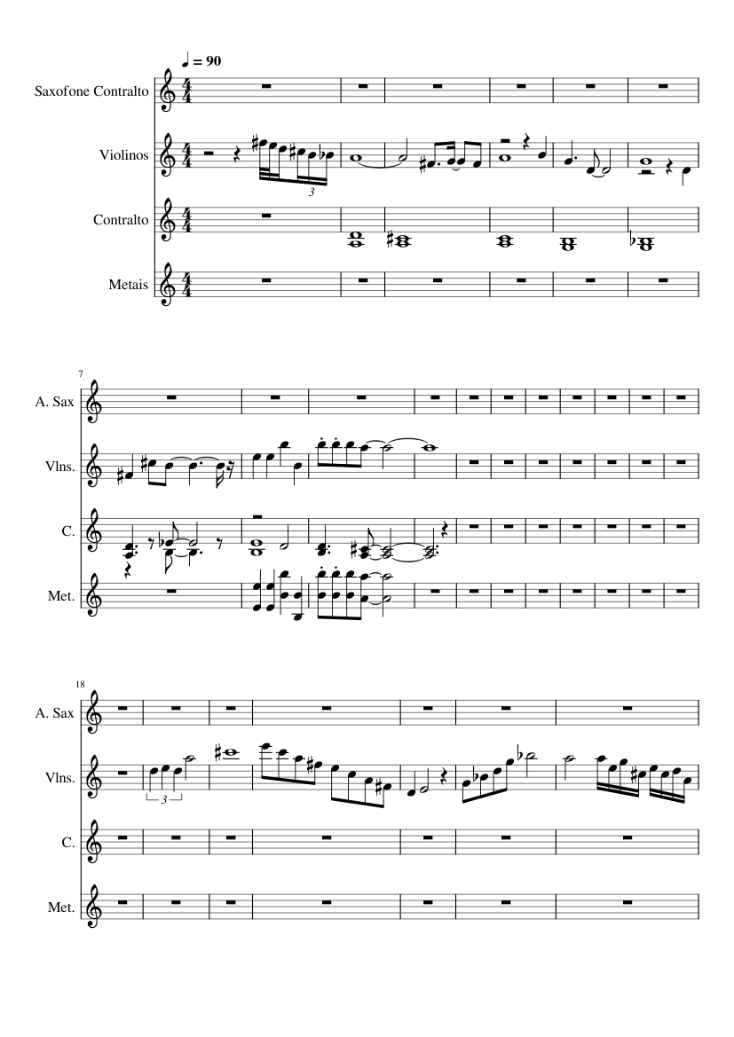 E preciso saber viver – Titãs é Preciso Saber Viver Sheet music for Alto, Saxophone alto ...