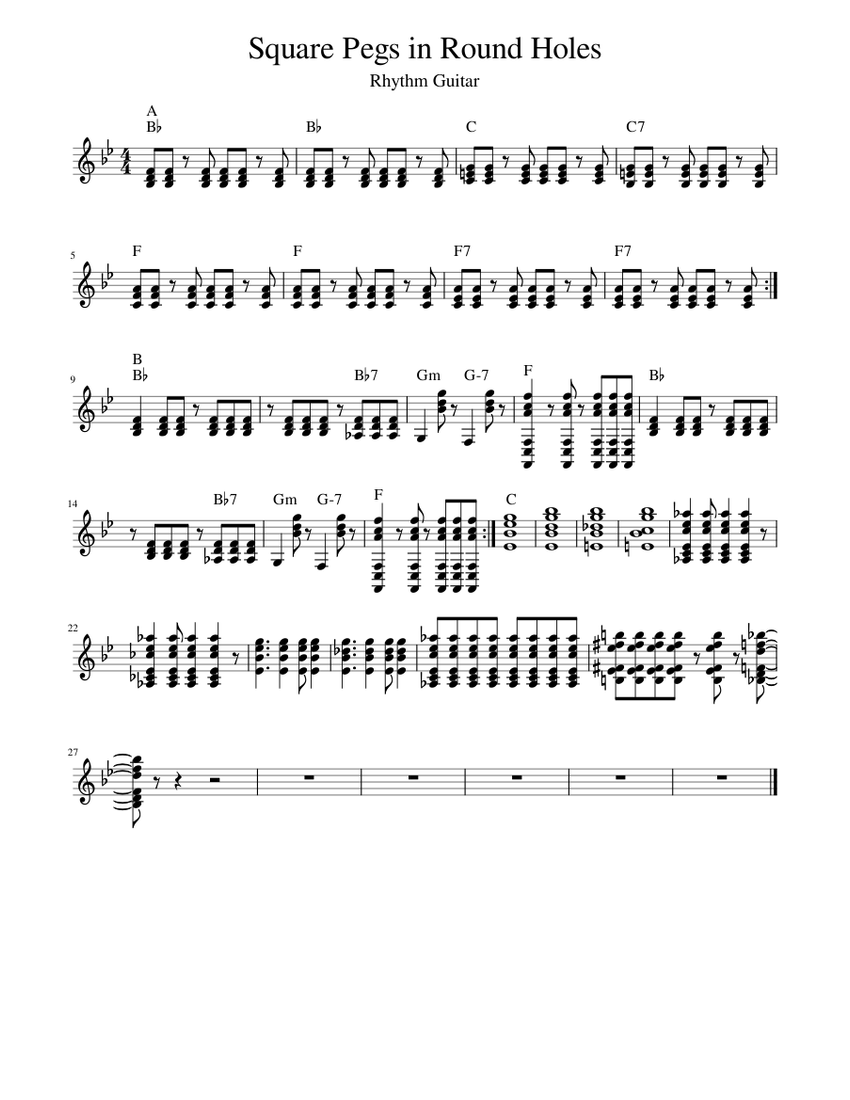 Square Rhythm Sheet music for Piano (Solo) | Musescore.com