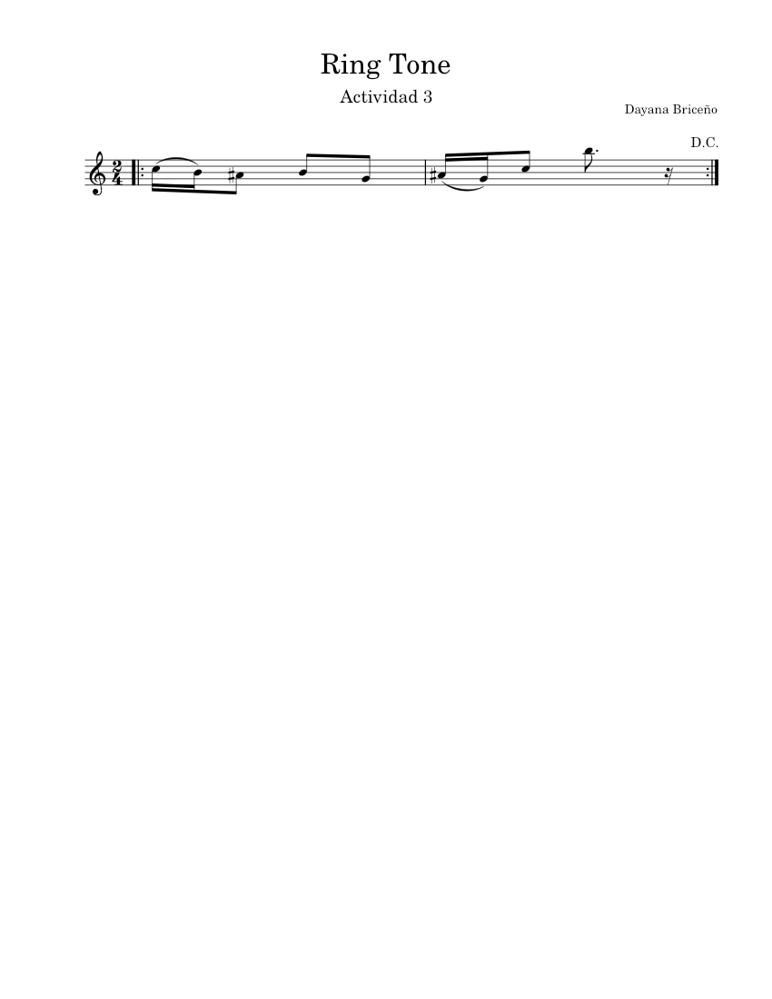 RingTone Sheet music for Harp (Solo) | Musescore.com