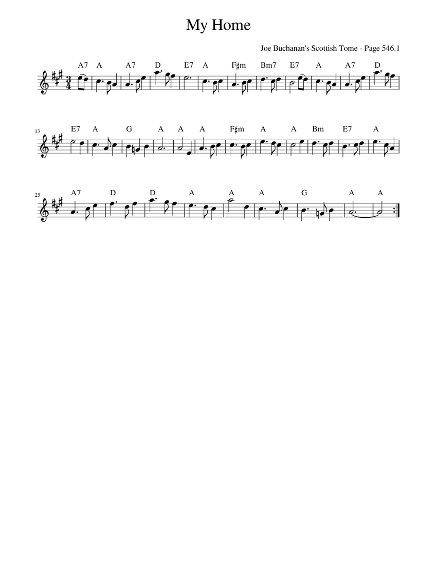My Home Sheet music for Piano (Solo) | Musescore.com