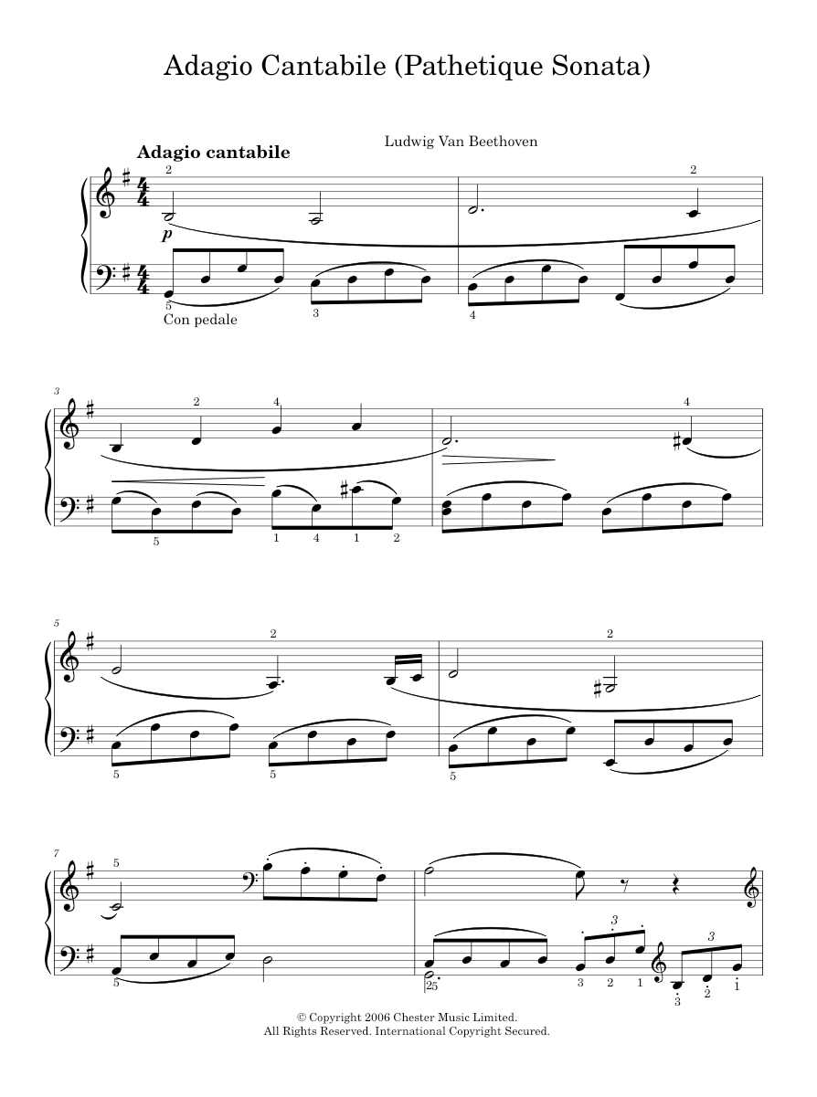 Play Official version of Piano Sonata No.8, Op.13 sheet music by Ludwig Van Beethoven for Piano ...