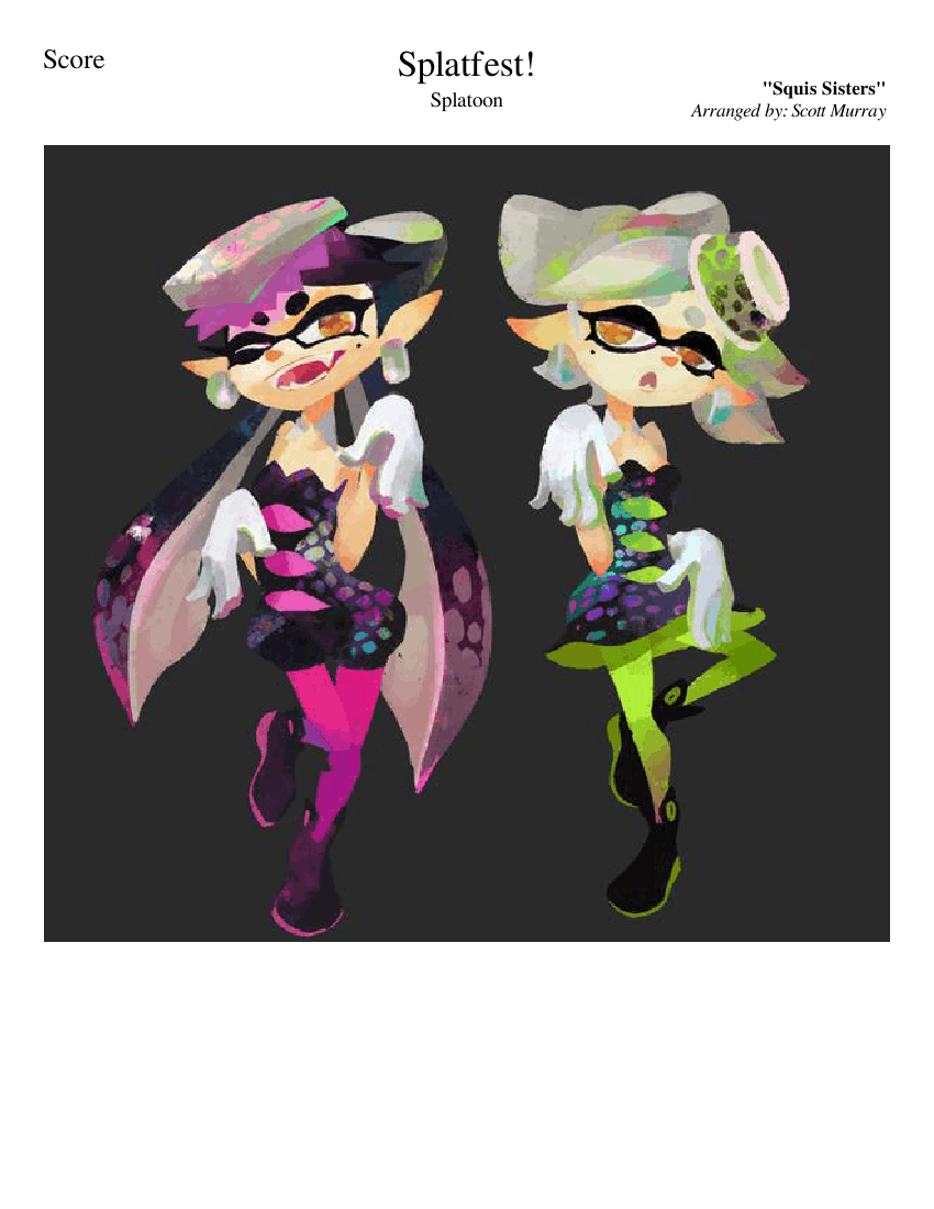 Splatoon - Splatfest! (UPDATED!!) Sheet Music for Trombone, Euphonium ...