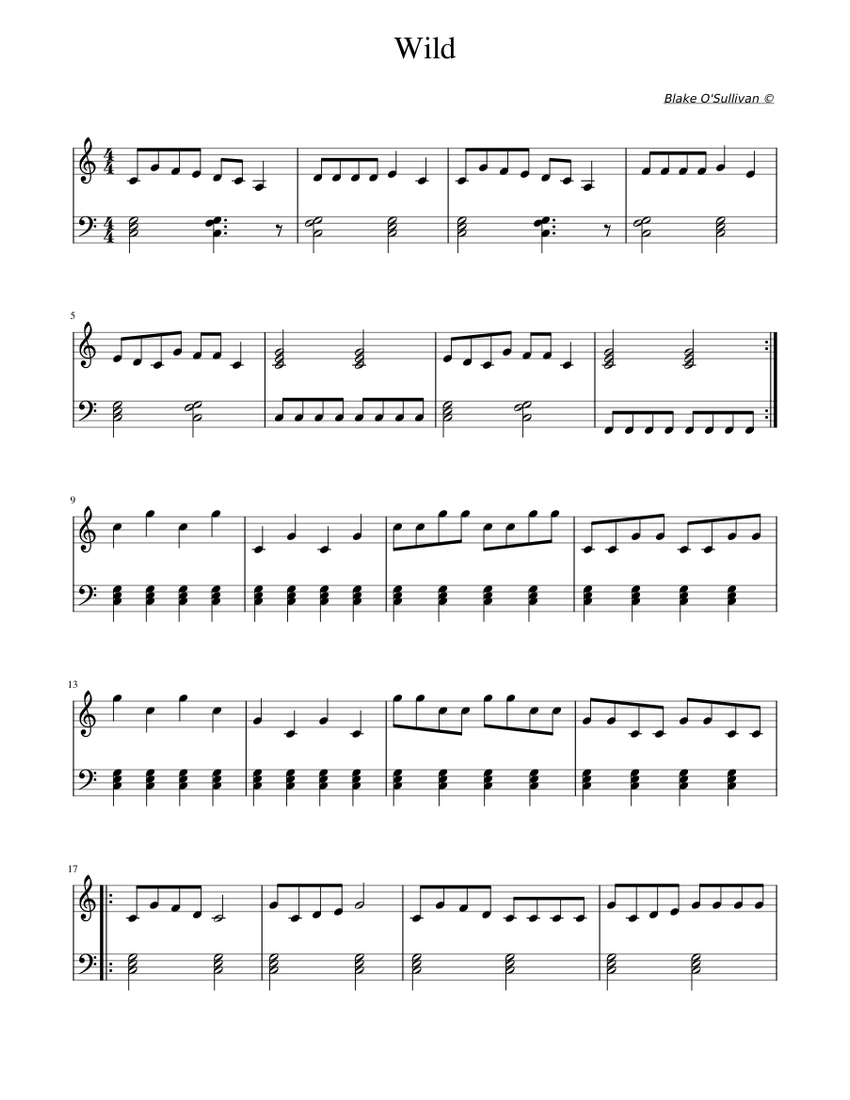 My song Sheet music for Piano (Solo) Easy | Musescore.com