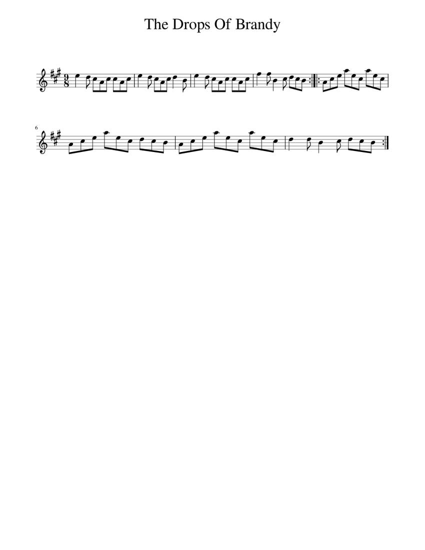 The Drops Of Brandy Sheet music for Piano (Solo) | Musescore.com