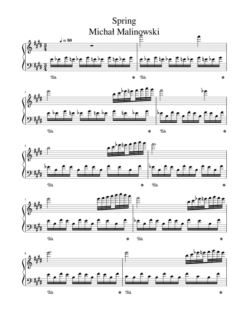 Spring Sheet music for Piano (Solo) | Musescore.com