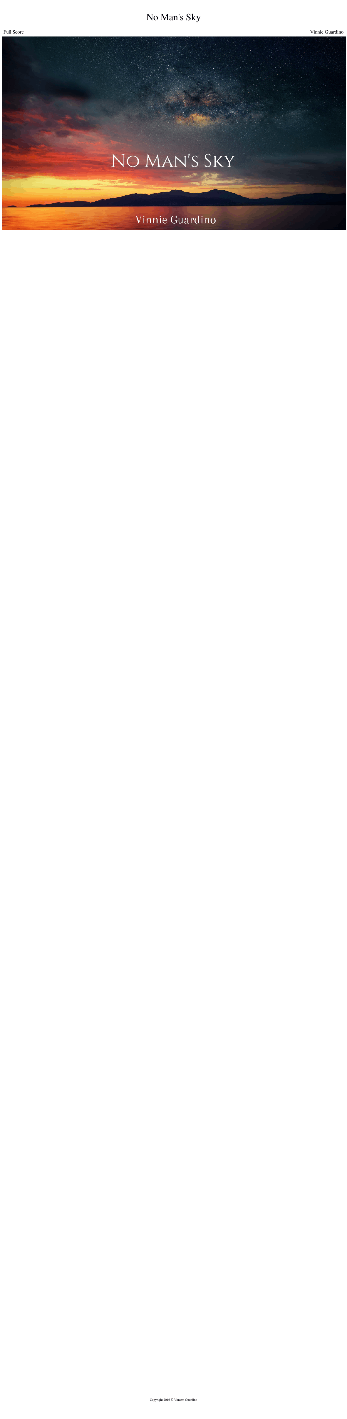 No Man's Sky - 65daysofstatic Sheet Music for Piano, Trombone, Soprano ...