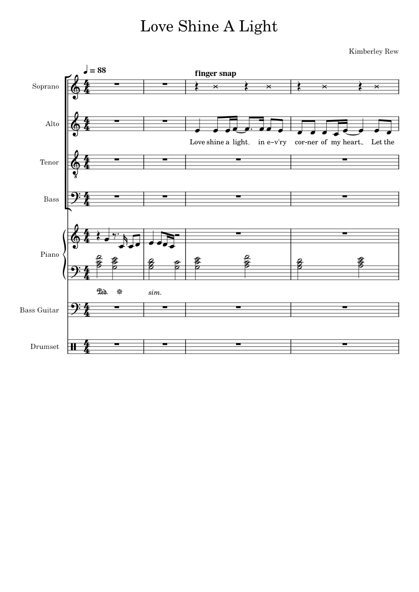 Love Shine A Light - Katrina & the Waves - piano tutorial