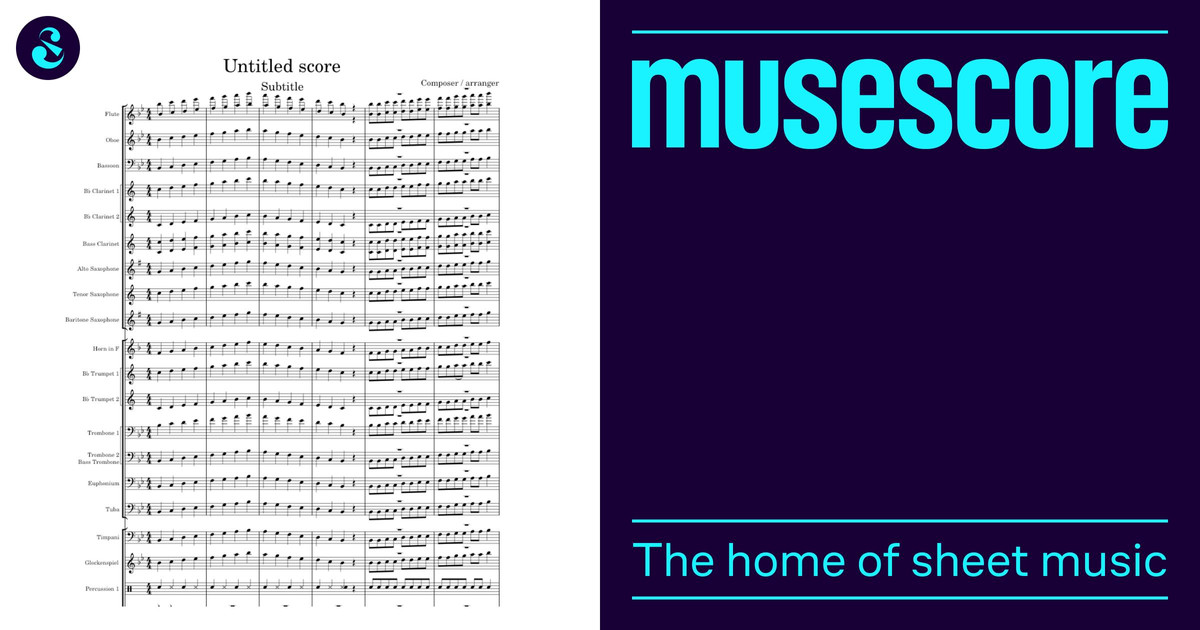 Full Band Warm Up (scales) Sheet music for Trombone, Tuba, Flute, Oboe ...