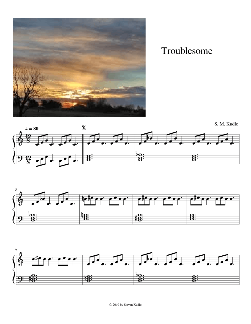 Troublesome Sheet music for Piano (Solo) Easy | Musescore.com