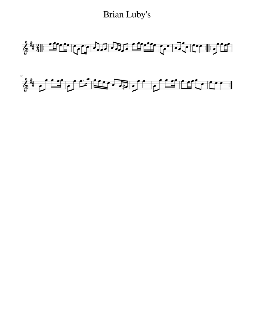 Brian Luby's Sheet music for Piano (Solo) Easy | Musescore.com