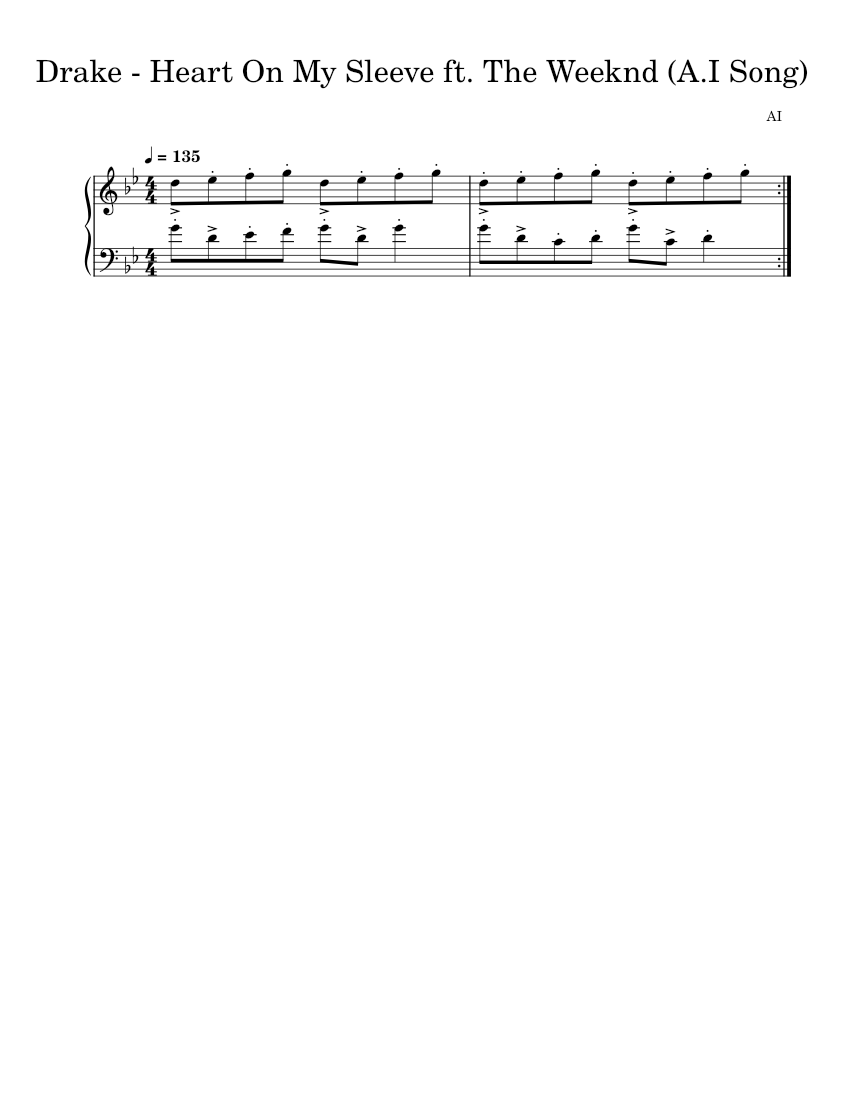 Heart On My Sleeve – Drake Heart on my Sleeve Sheet music for Piano ...