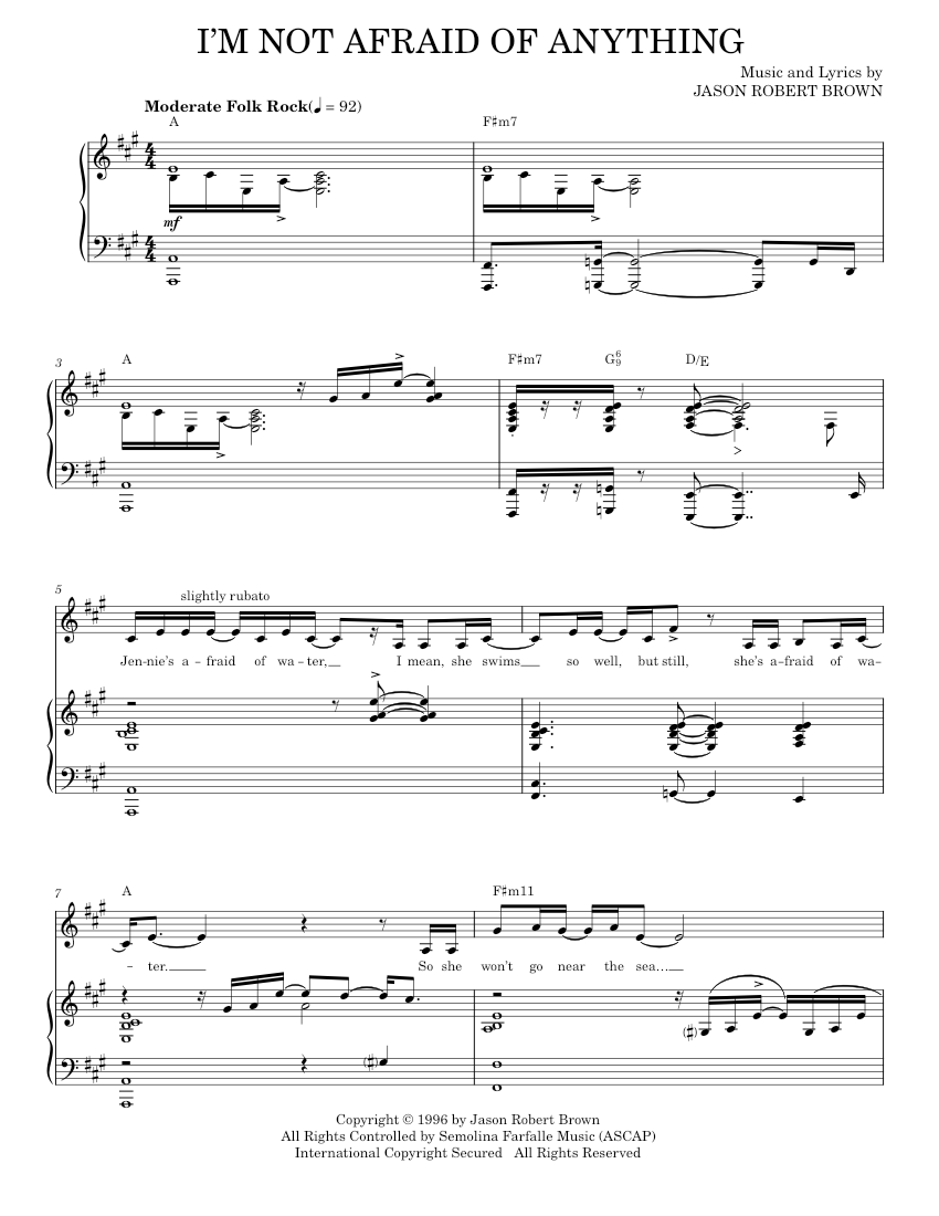 Play Official version of I'm Not Afraid Of Anything (from Songs for a ...