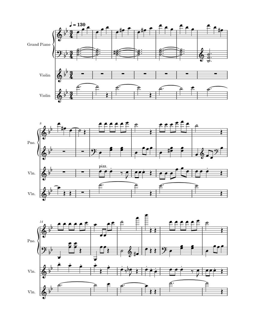 Magnusson's Waltz Sheet music for Piano, Violin (Mixed Trio ...