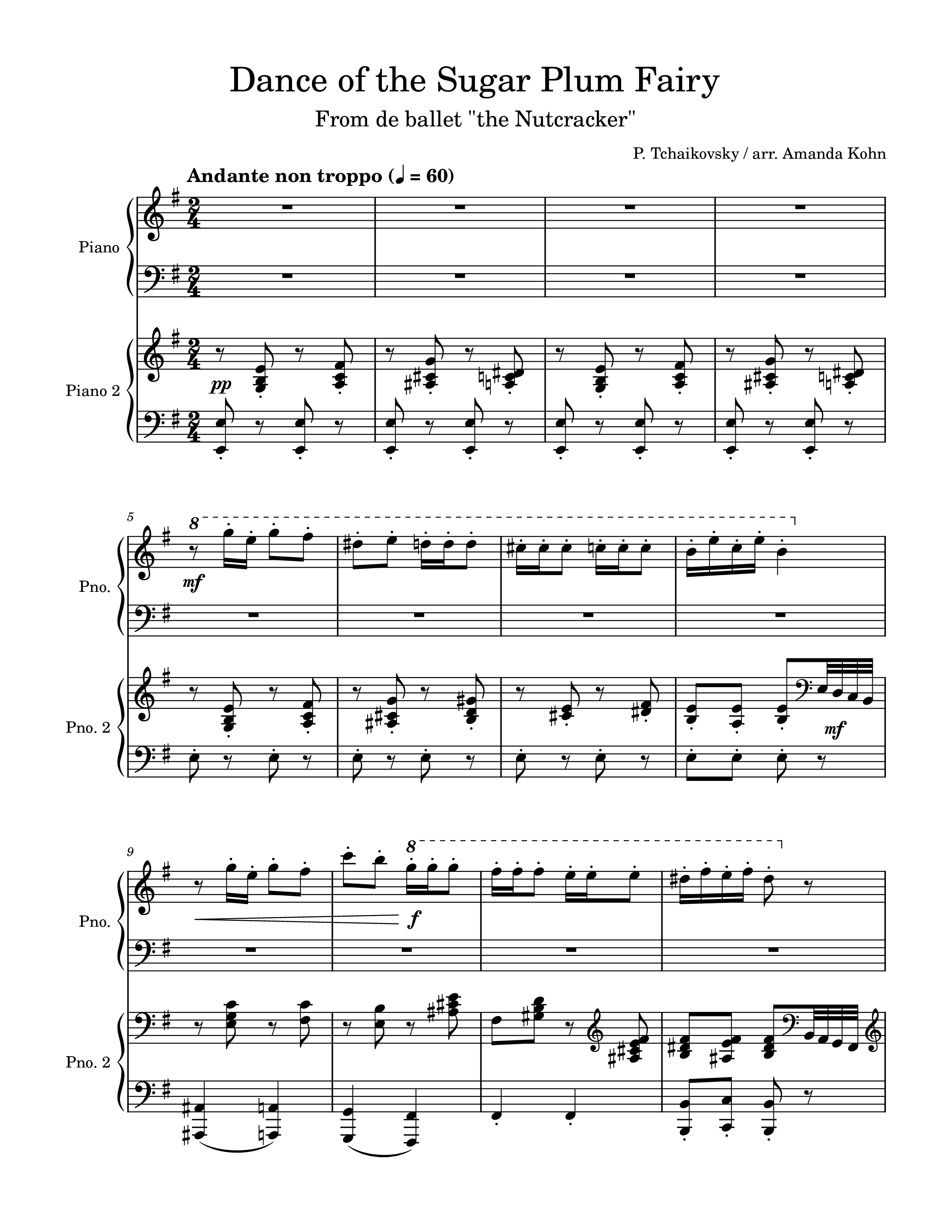 Play Official version of Dance of the Sugar Plum Fairy Sheet Music by Pyotr Ilyich Tchaikovsky ...