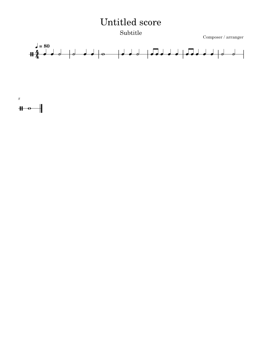 Untitled score Sheet music for Strings group (Solo) | Musescore.com