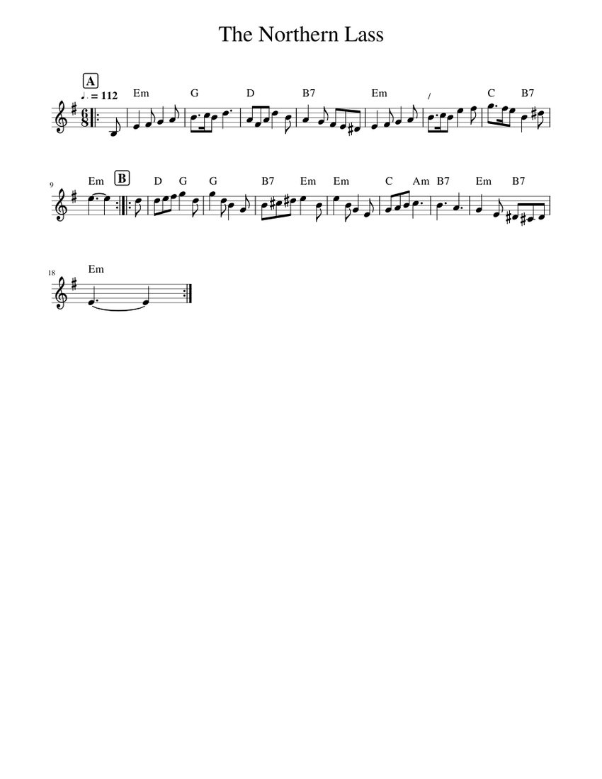 The Northern Lass - piano tutorial