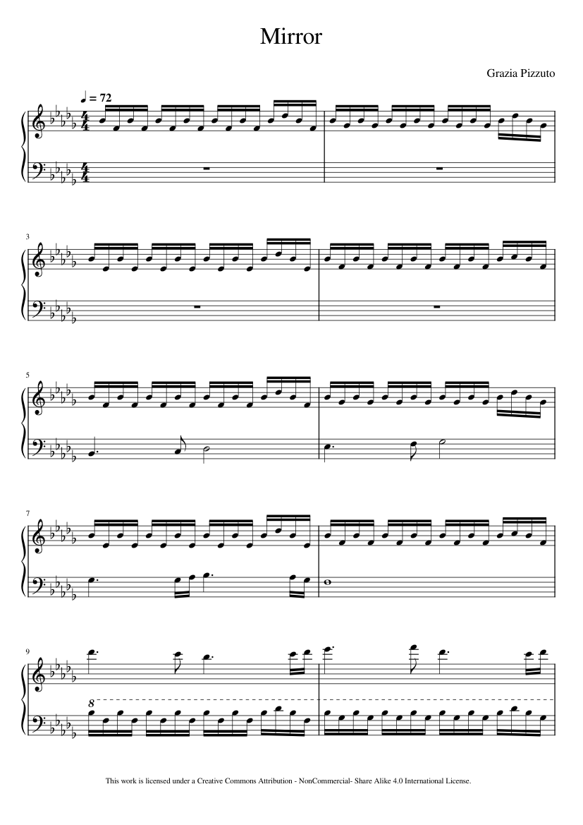 Mirror Sheet music for Piano (Solo) | Musescore.com