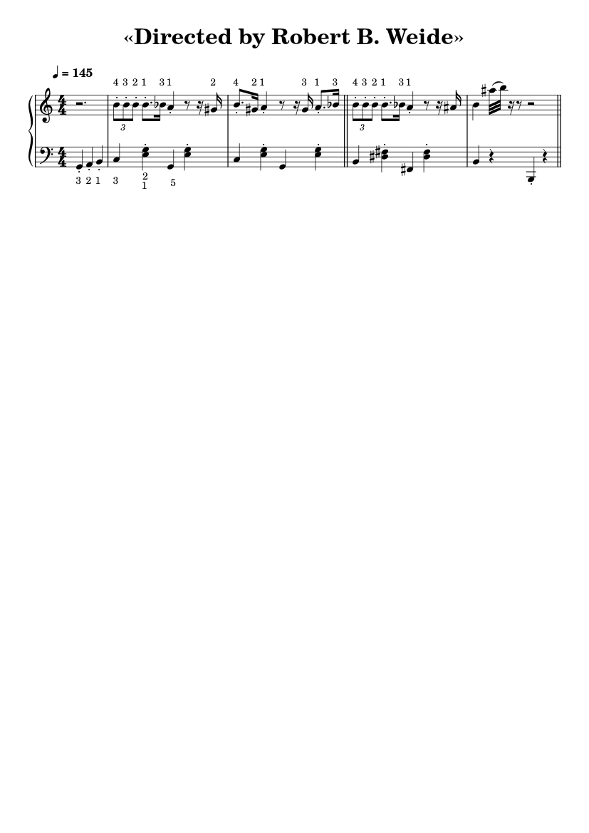 Directed by Robert B. Weide Luciano Michelini Sheet music for Piano ...