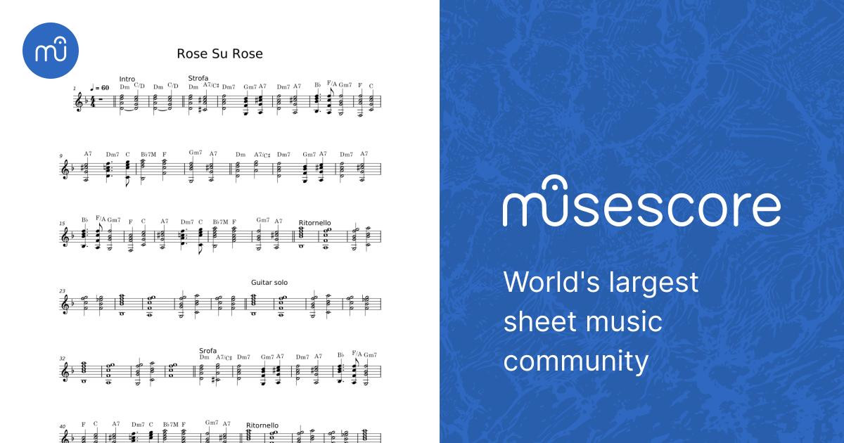 Rose Su Rose Sheet music for Piano (Solo) Easy | Musescore.com