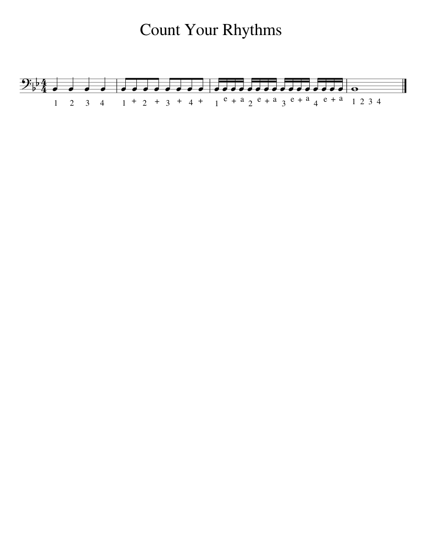 Teaching Rhythms 1 Sheet music for Piano (Solo) Easy | Musescore.com