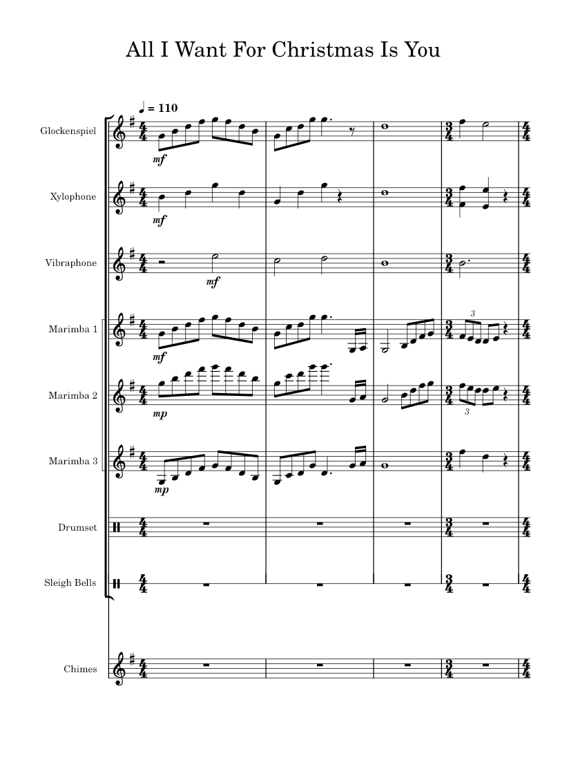 All i want for christmas is you – Misc Christmas Sheet music for ...