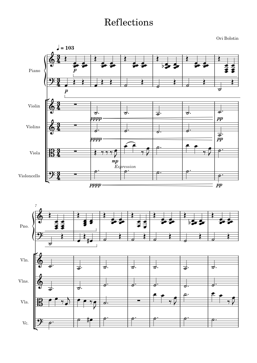 Reflections – Toshifumi Hinata Reflections Sheet Music for Piano ...