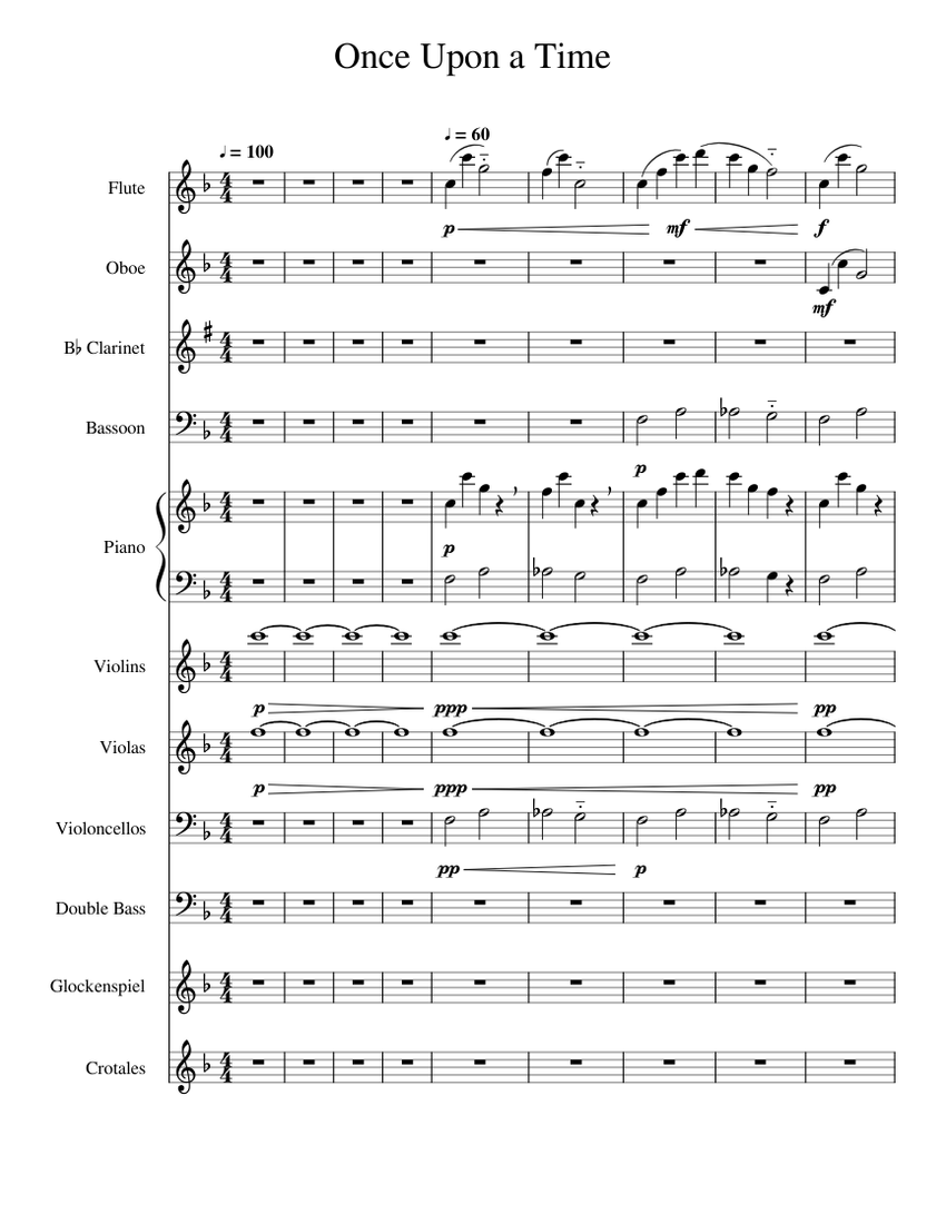 Undertale - One Upon a Time Sheet music for Piano, Flute, Oboe, Clarinet in b-flat & more ...
