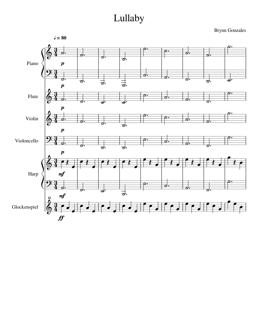 Lullaby - piano tutorial