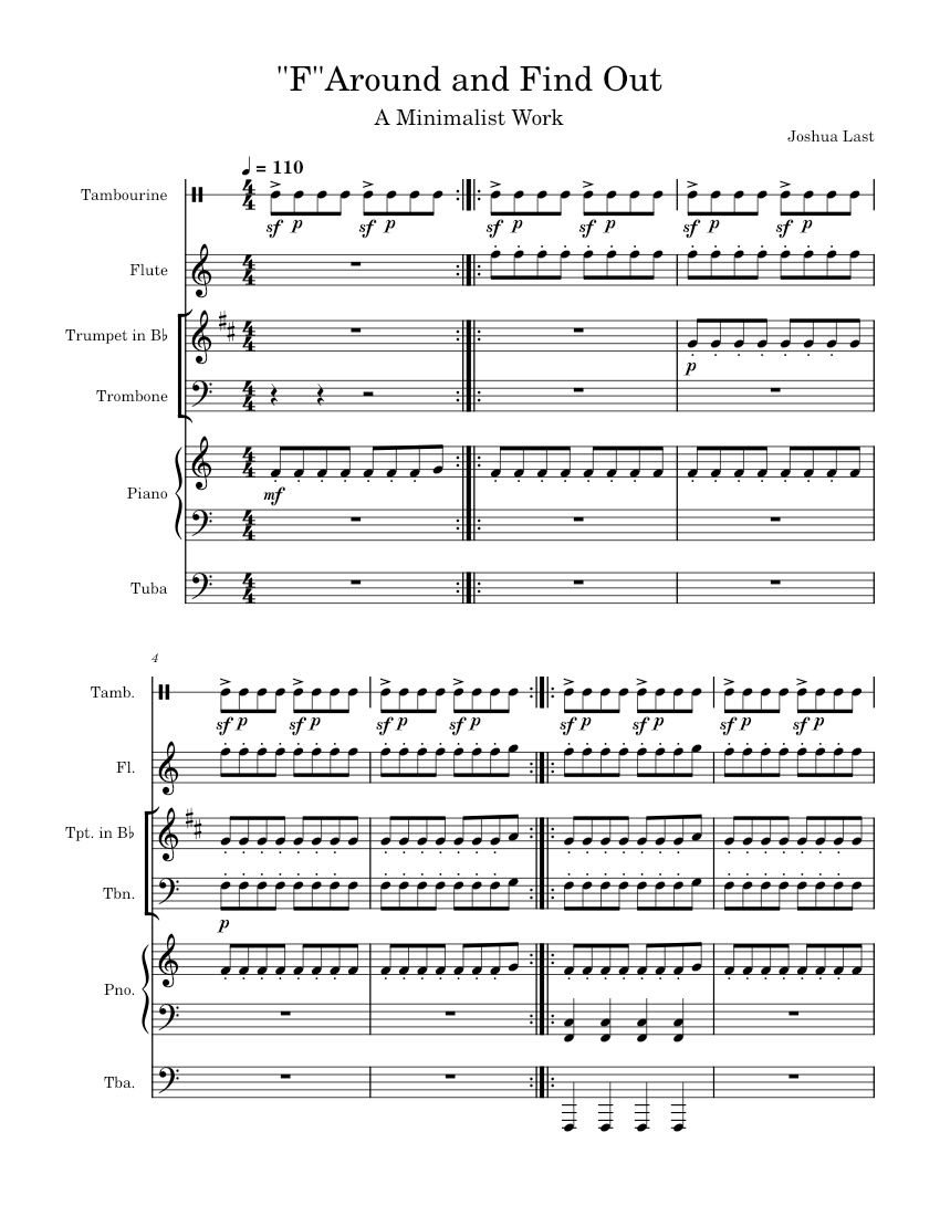 F Around and Find Out Sheet music | Musescore.com