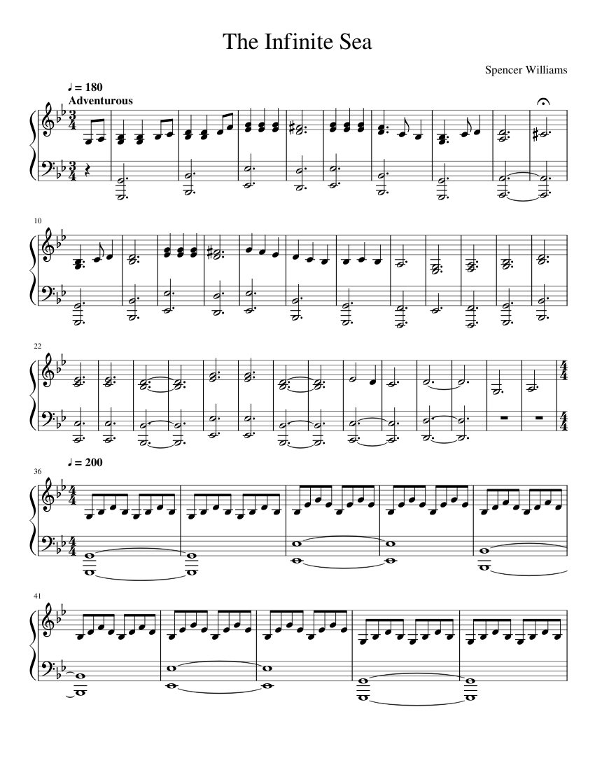 The Infinite Sea Sheet music for Piano (Solo) Easy | Musescore.com