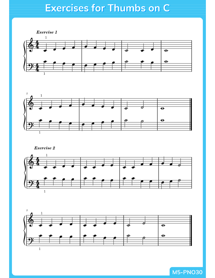 Exercises for Thumbs on C – public domain exercises for thumbs on C ...