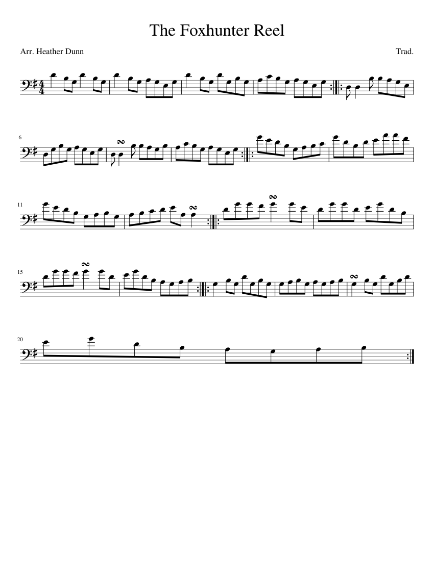 The Foxhunter Reel Sheet music for Piano (Solo) | Musescore.com