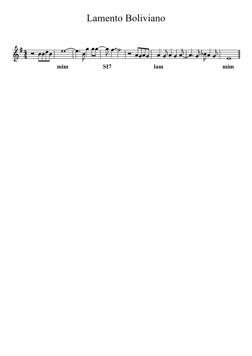 Lamento Boliviano Sheet Music for Guitar (Solo) | MuseScore.com
