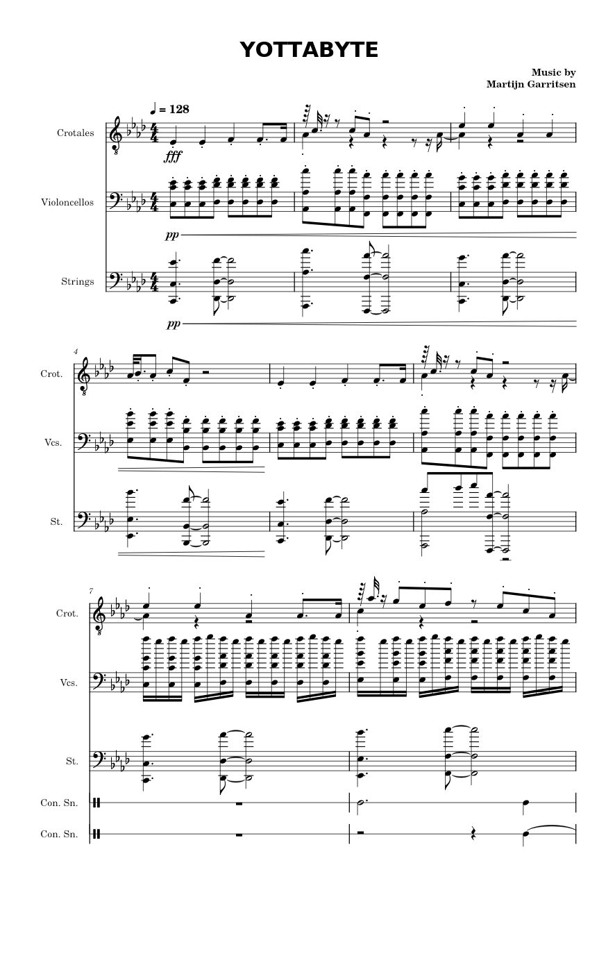 Yottabyte - Martin Garrix Sheet Music for Piano, Vocals, Snare drum ...