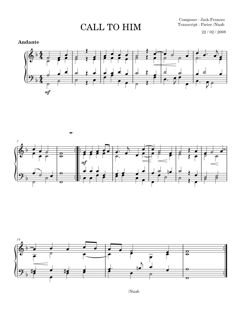 CALL TO HIM TODAY 9 Sheet music for Flute (Solo) | Musescore.com