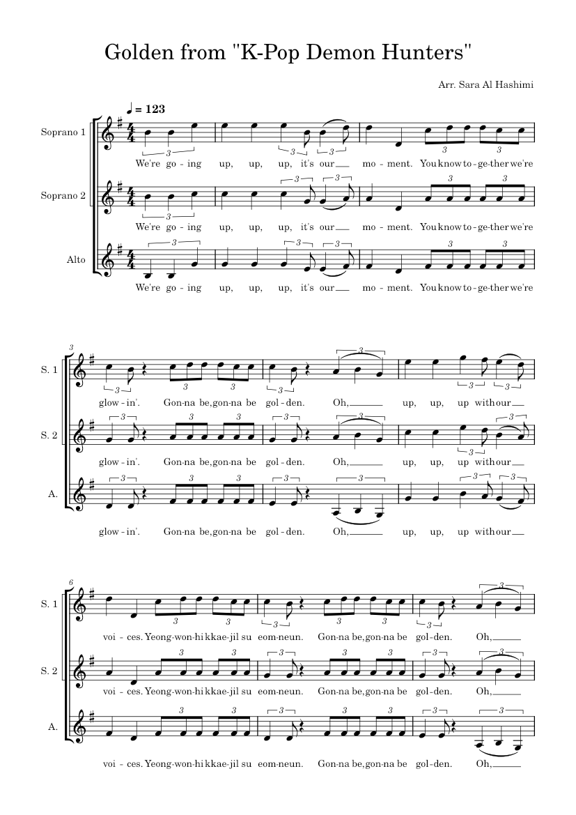 Golden from "K-Pop Demon Hunters" Sheet Music for Trumpet other (Mixed ...